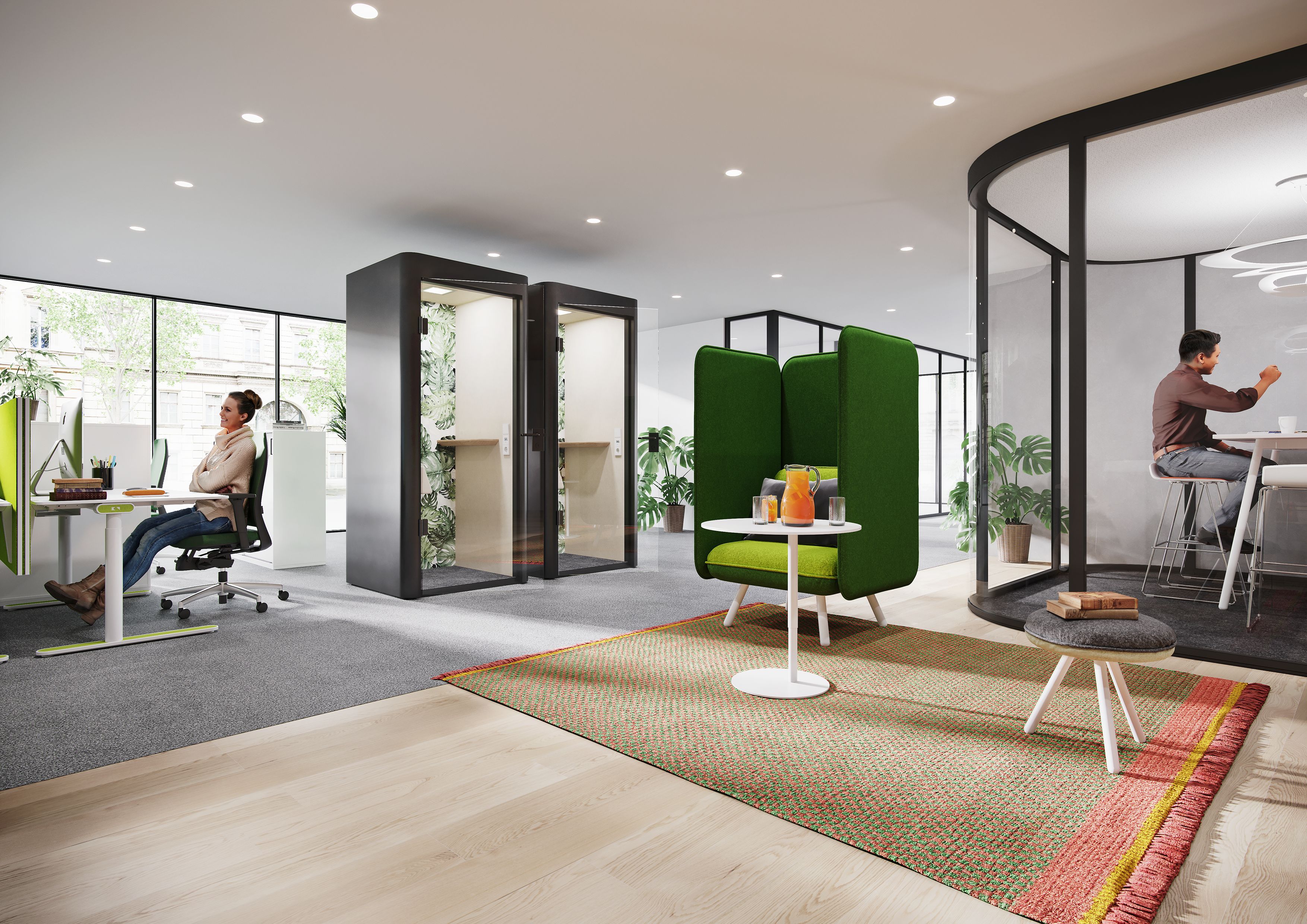 lechner + hayn Büroeinrichtungen | NET.WORK.PLACE Polsterkombination